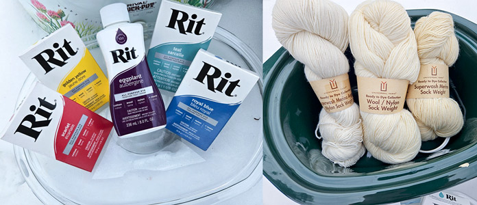 Dyeing wool yarn with Rit all purpose dyes - KNITmuch