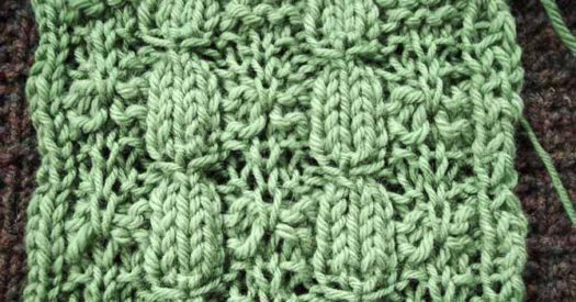What happens when you knit into rows below