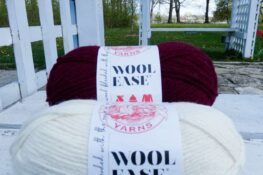 Shadow Knitting with Sweet Roll yarn